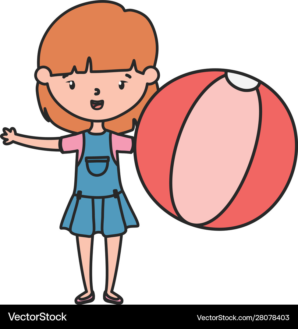 Isolated girl cartoon design Royalty Free Vector Image