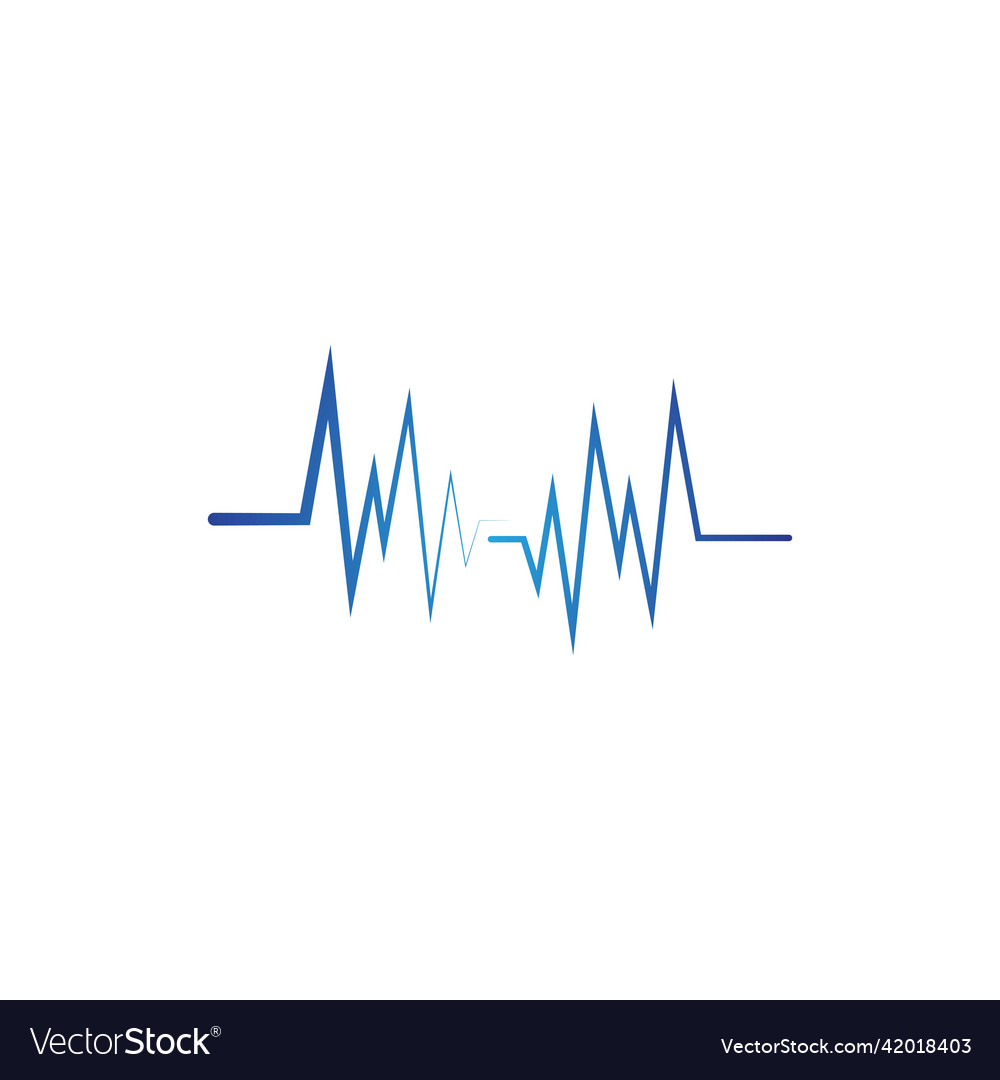 Pulse line Royalty Free Vector Image - VectorStock