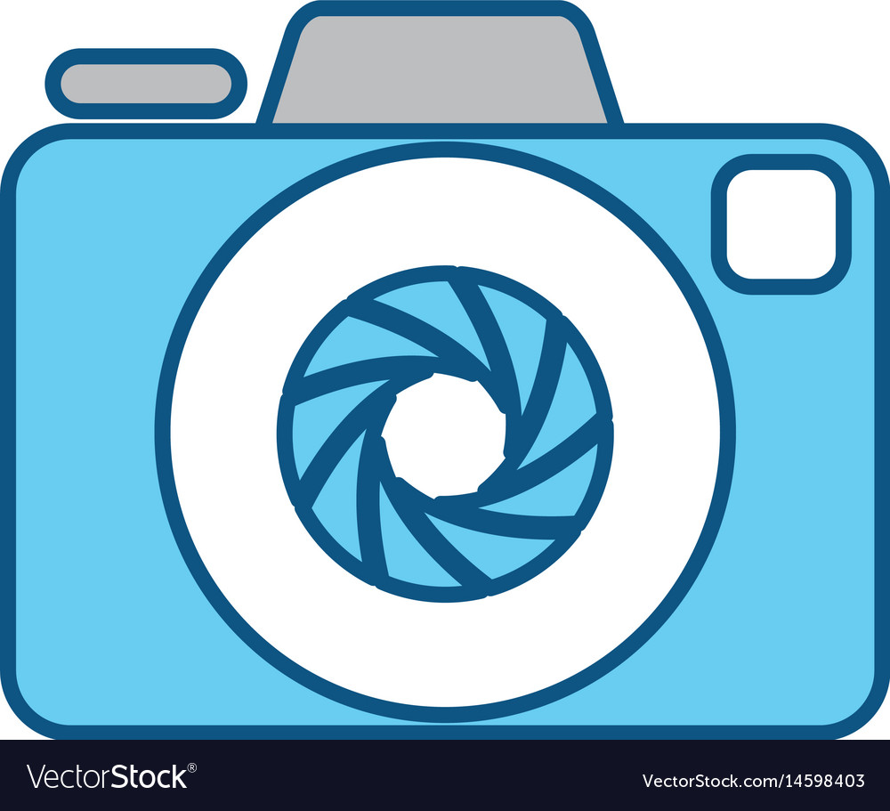 Shutter camera symbol Royalty Free Vector Image