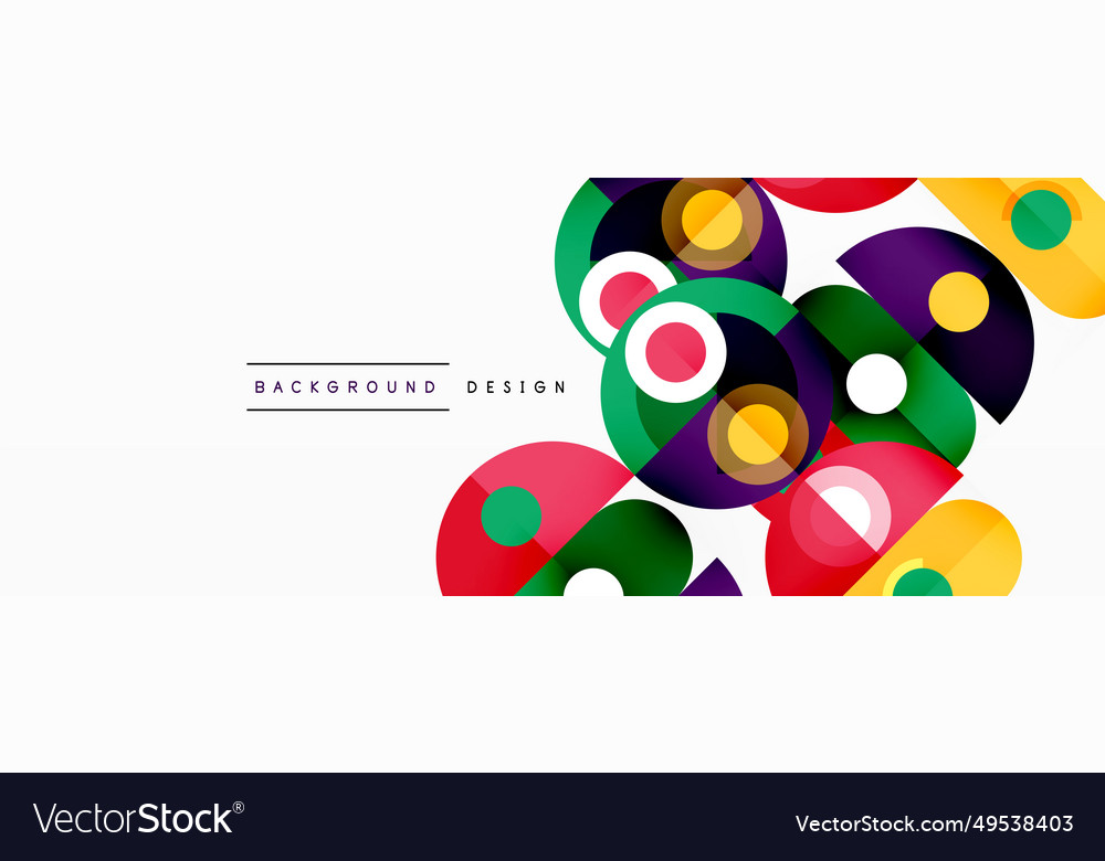 Simple circles and round elements pattern Vector Image