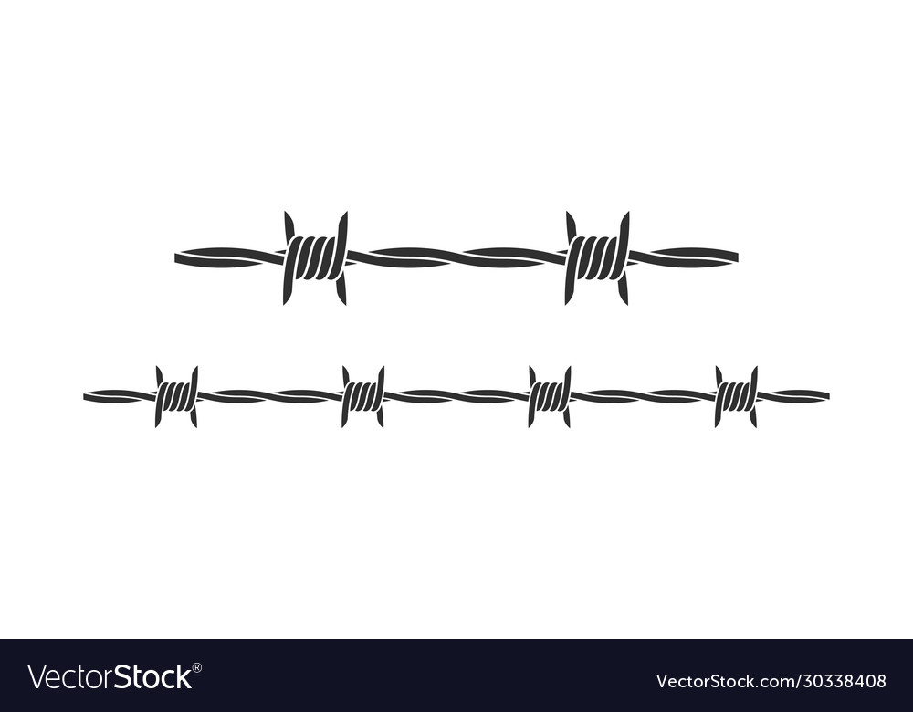 Barbed wire Royalty Free Vector Image - VectorStock