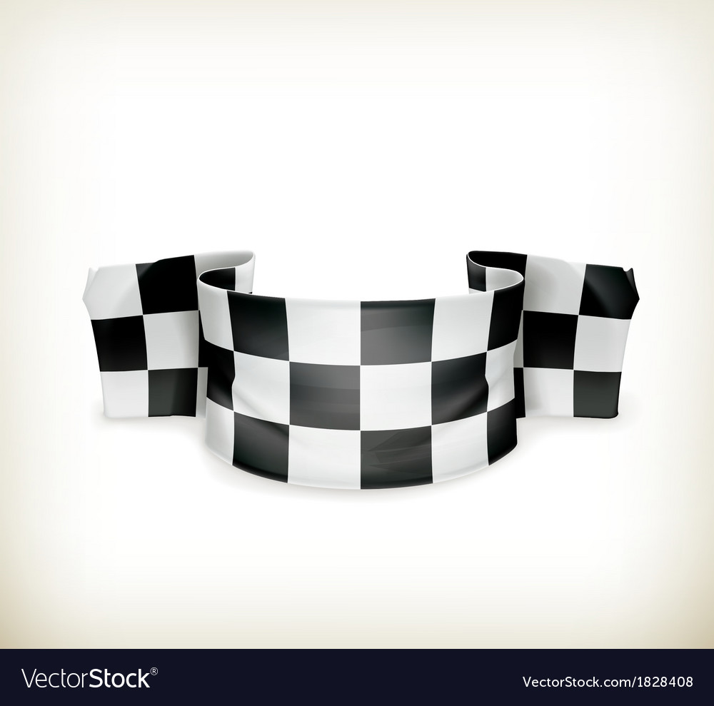 Checker Flagge Lizenzfreies Vektorbild - VectorStock