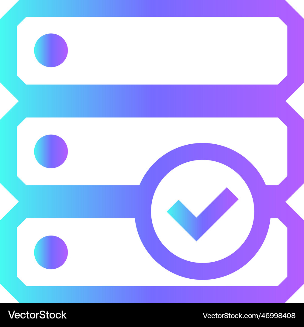 File complete business icon with blue duotone Vector Image