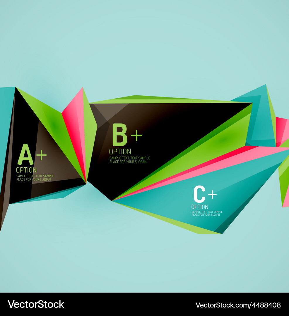 Geometric shapes in the air abstract Royalty Free Vector