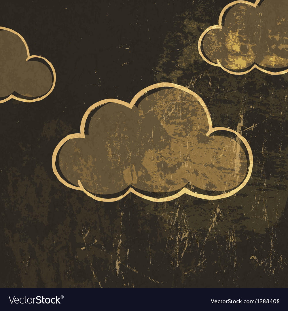 Grunge clouds background Royalty Free Vector Image