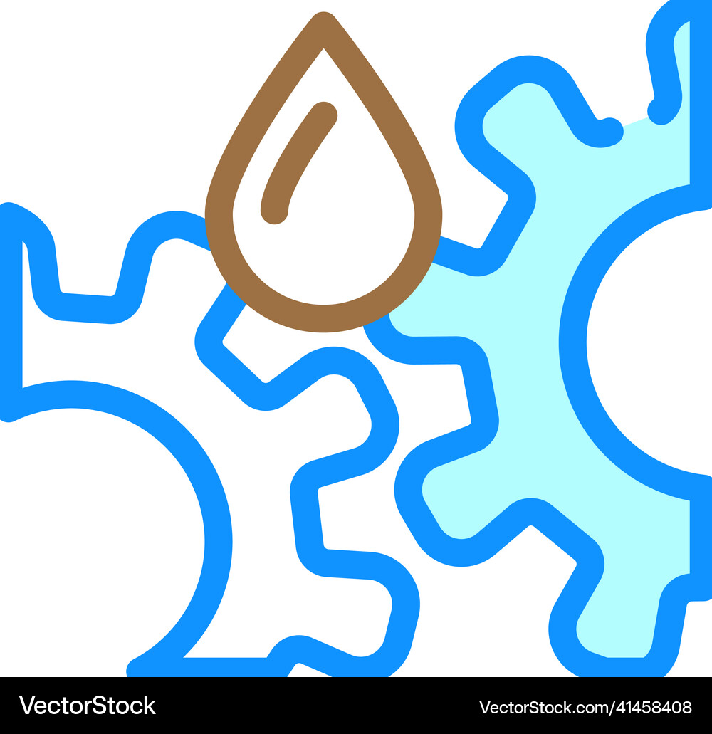 Industrial oil color icon Royalty Free Vector Image