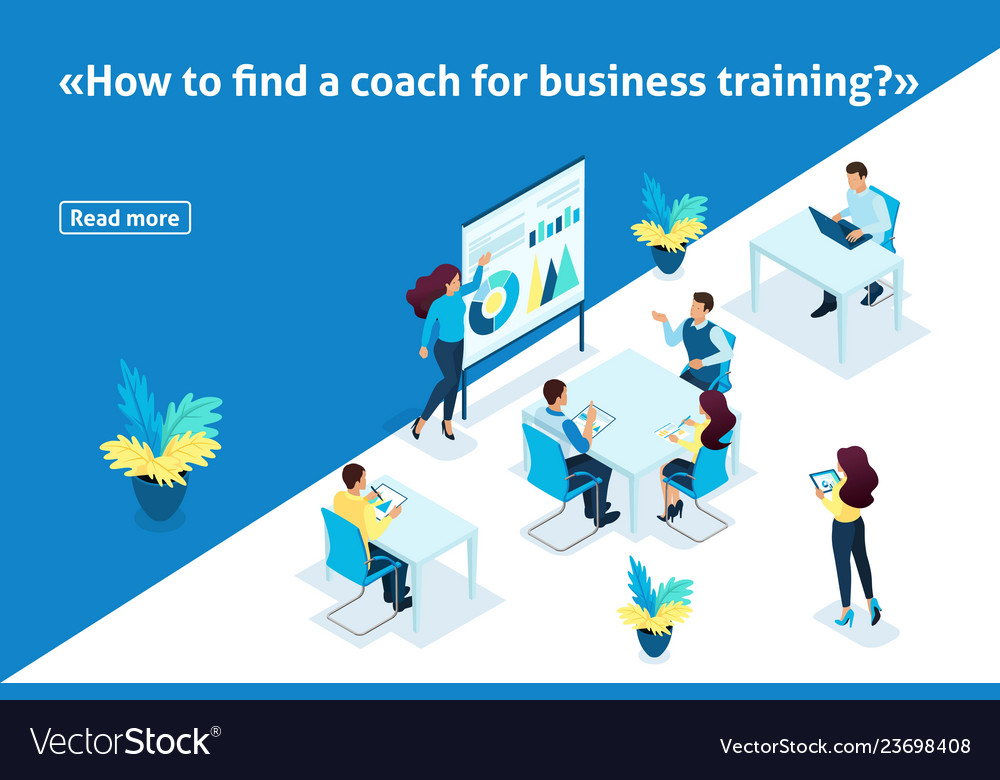 Isometric article banner creative studio Vector Image