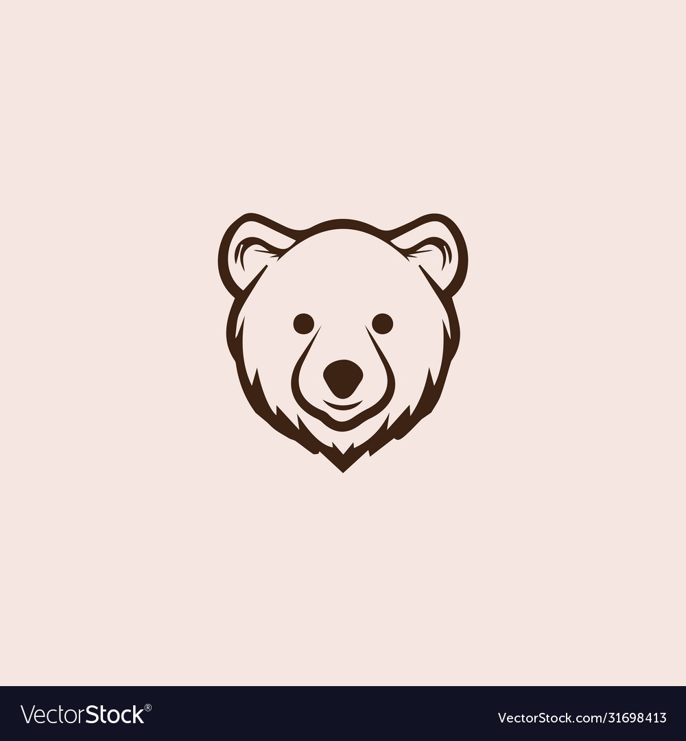 Bears logo template Royalty Free Vector Image - VectorStock