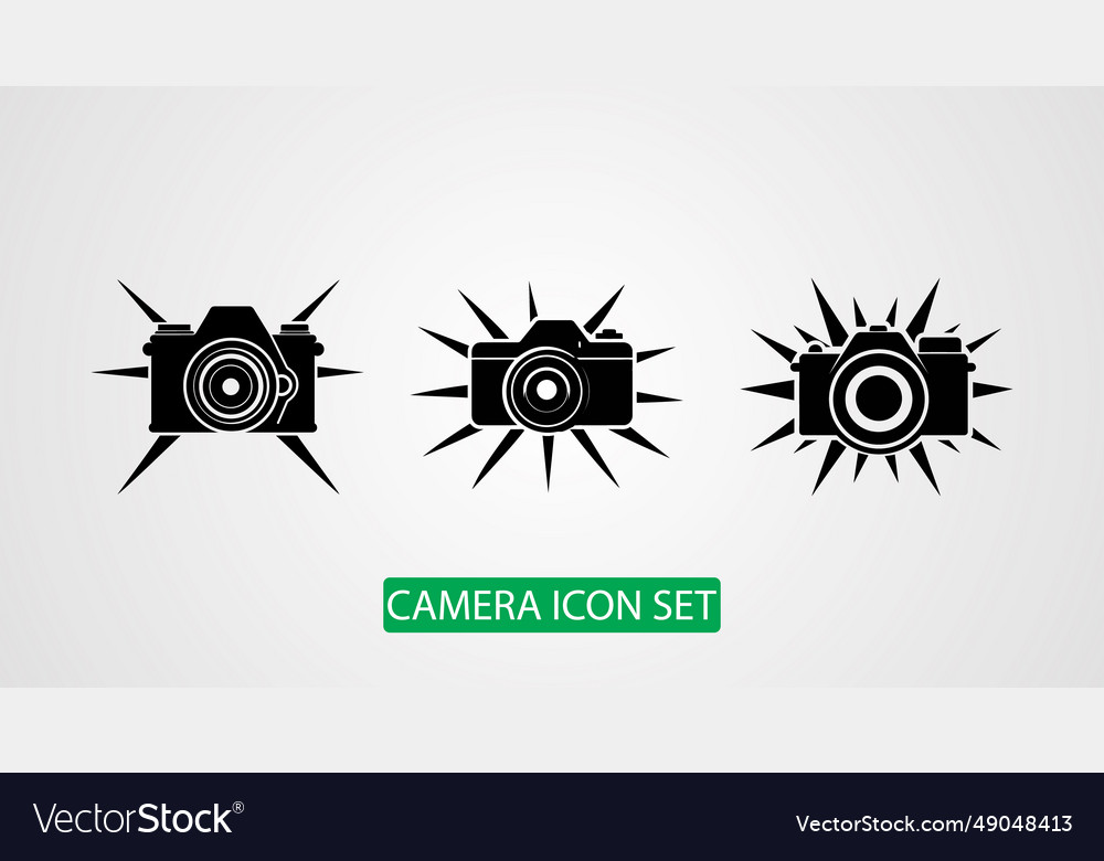 Camera and accessories graphics Royalty Free Vector Image