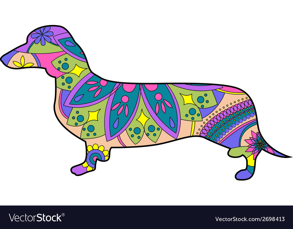 Dachshund Royalty Free Vector Image - VectorStock