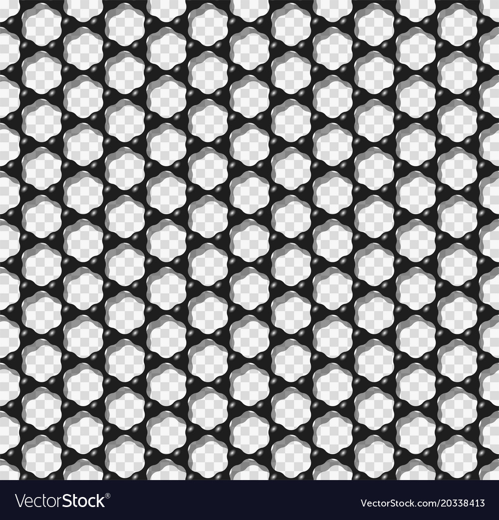 Graphene transparent seamless pattern Royalty Free Vector