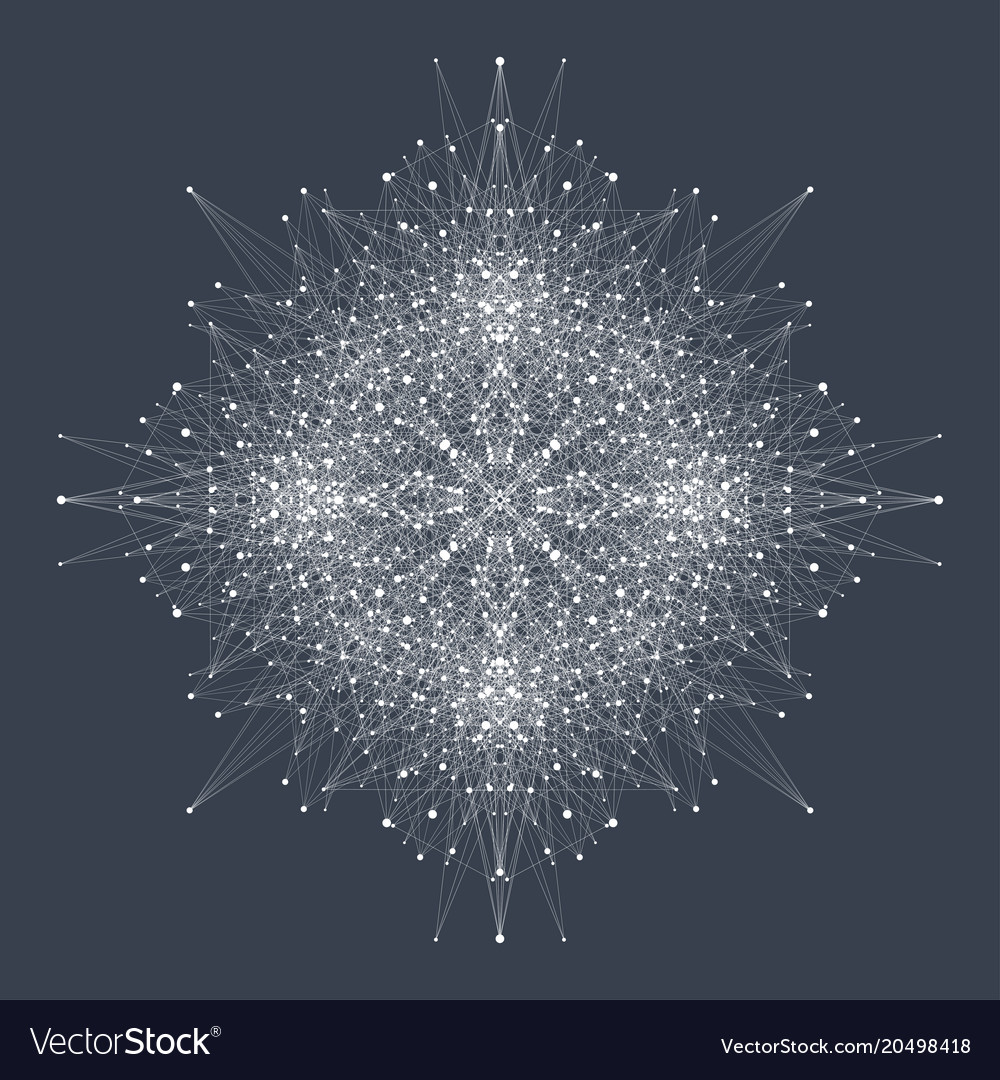 Big data visualization graphic abstract Royalty Free Vector