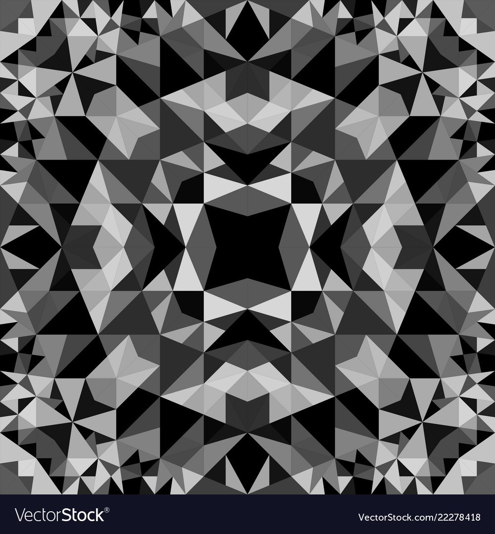 Grey abstract seamless triangle mosaic Royalty Free Vector