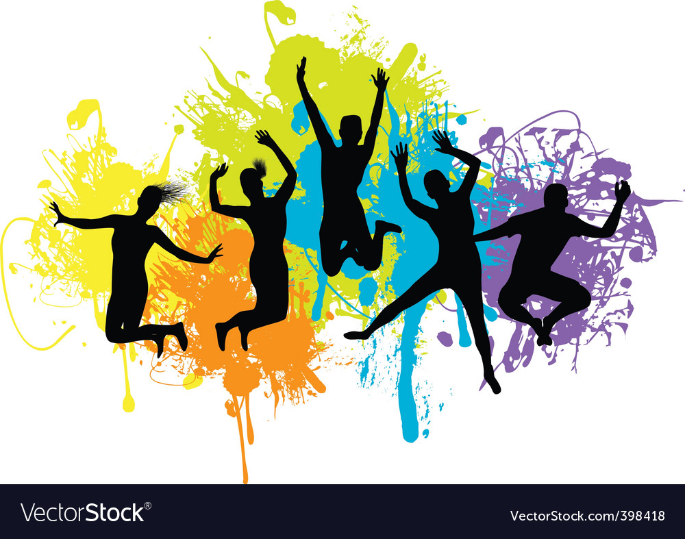 Jumping Royalty Free Vector Image - VectorStock