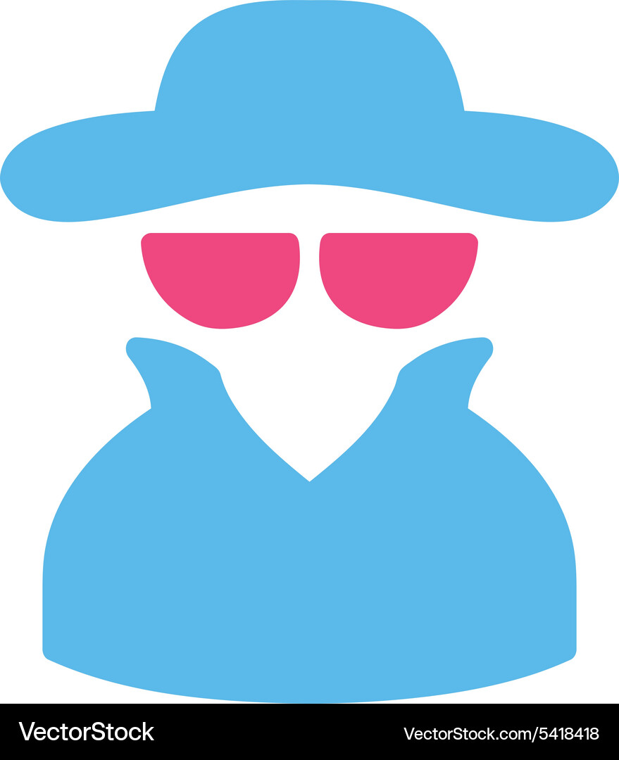 Spy icon from business bicolor set Royalty Free Vector Image