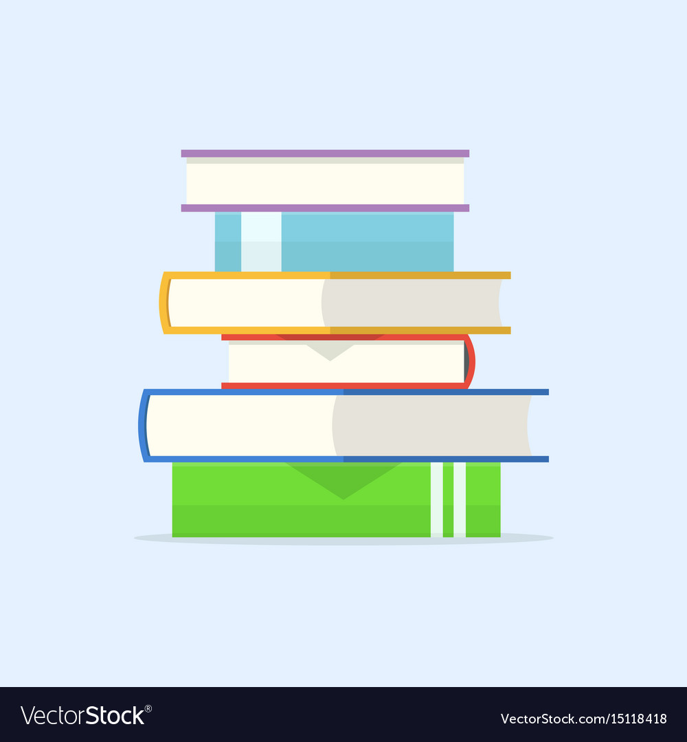 Stack books Royalty Free Vector Image - VectorStock