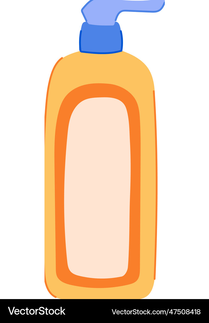 Summer sun cream cartoon Royalty Free Vector Image