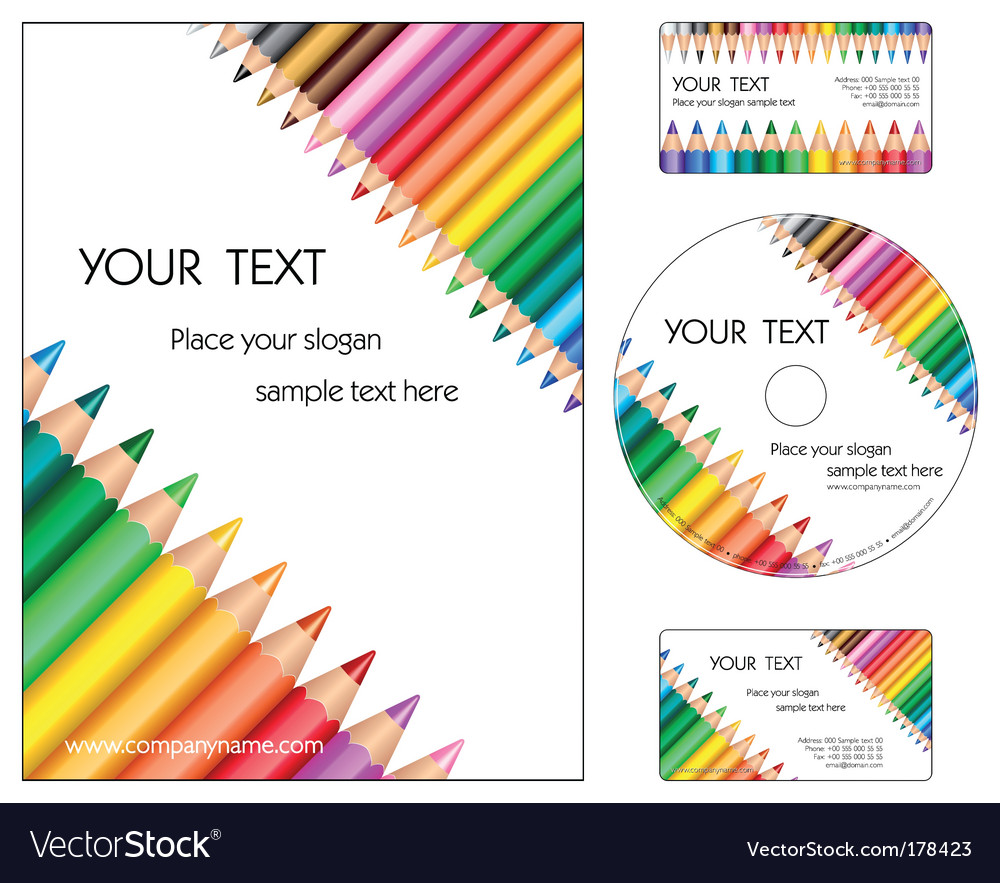 Corporate design layout Royalty Free Vector Image
