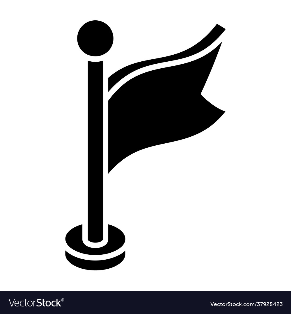 Flagpole Royalty Free Vector Image - VectorStock