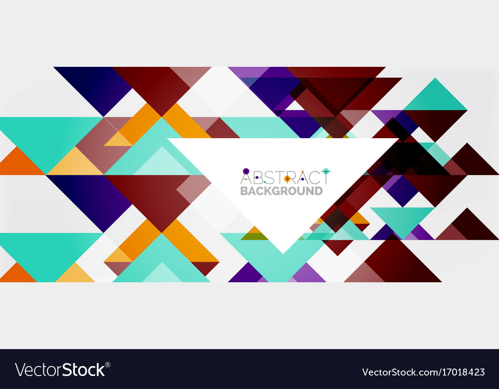 Triangle pattern design background Royalty Free Vector Image