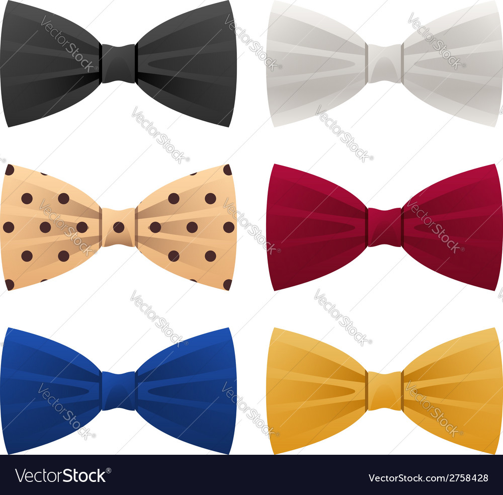 Bow tie Royalty Free Vector Image - VectorStock