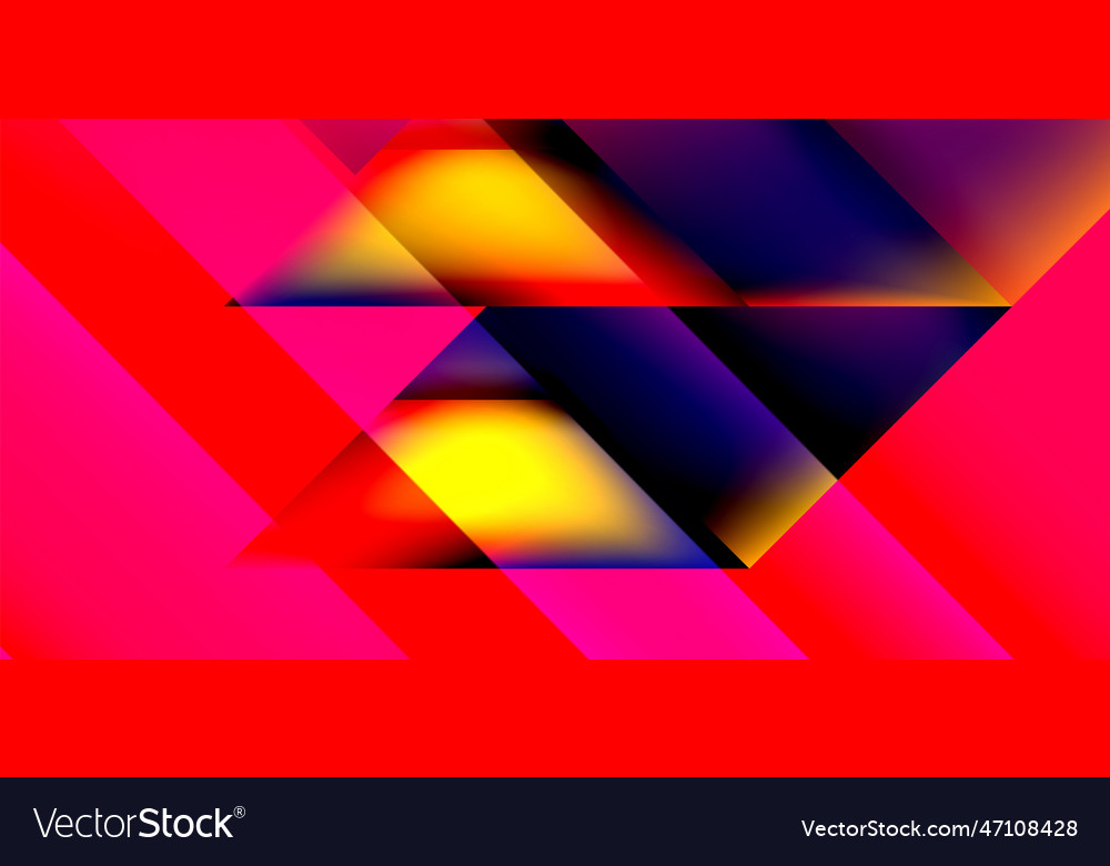 Dynamic triangle design with fluid gradient colors