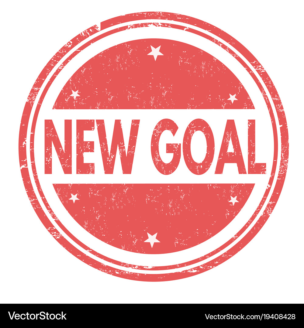 New goal grunge rubber stamp Royalty Free Vector Image