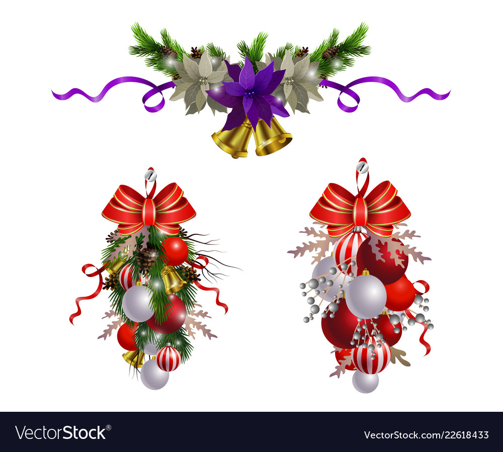Christmas elements for your designs Royalty Free Vector