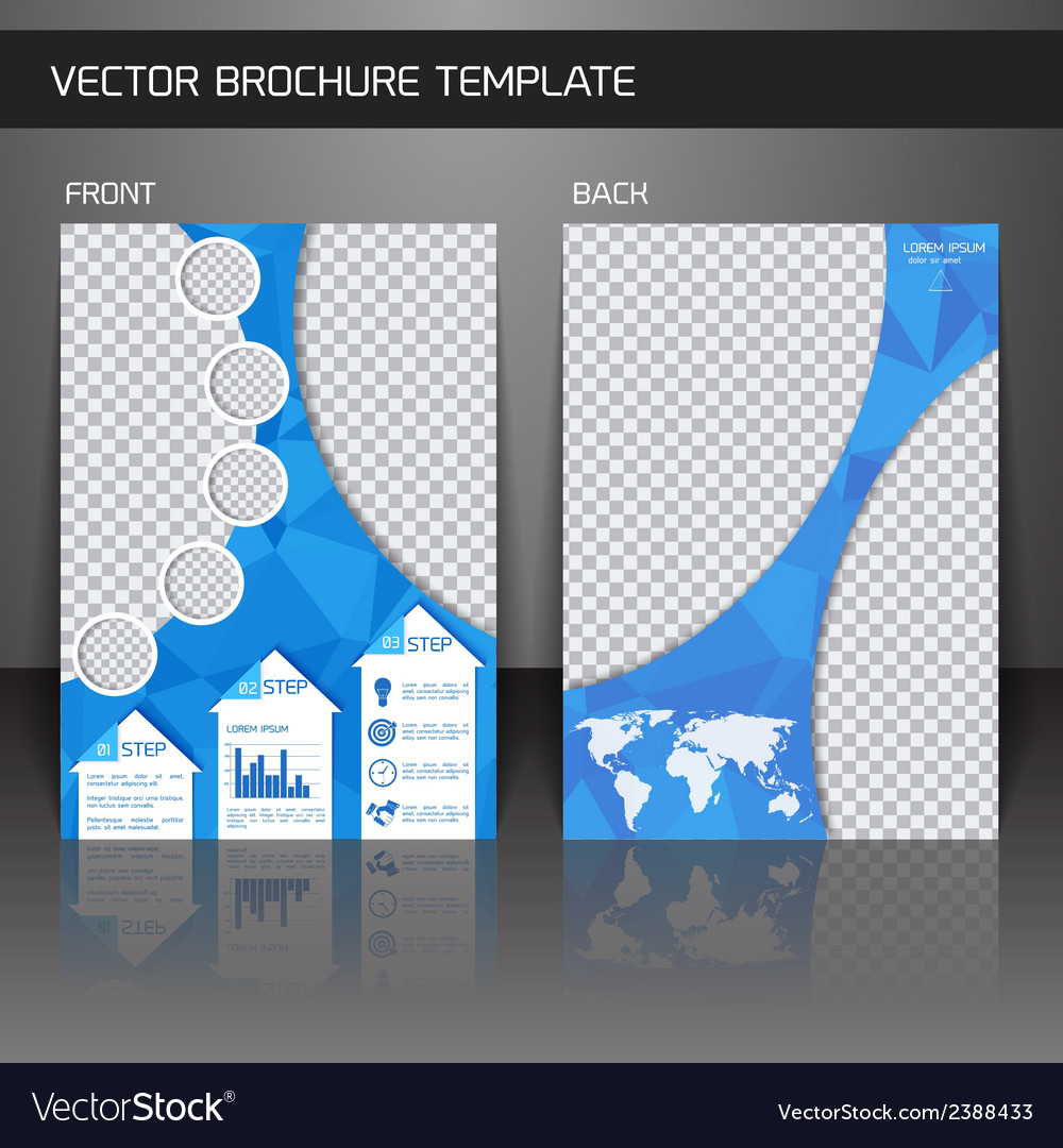Flyer brochure template Royalty Free Vector Image