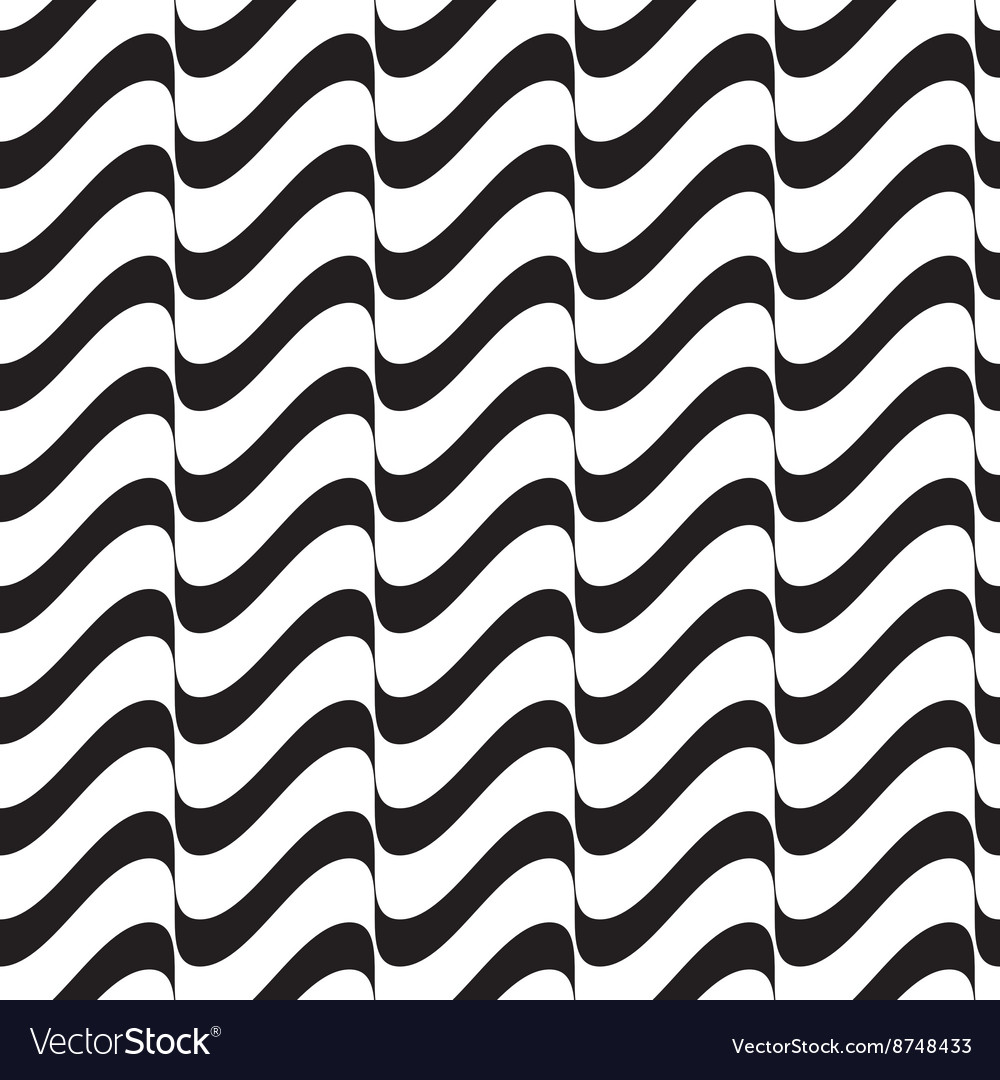 Seamless wavy line pattern Royalty Free Vector Image