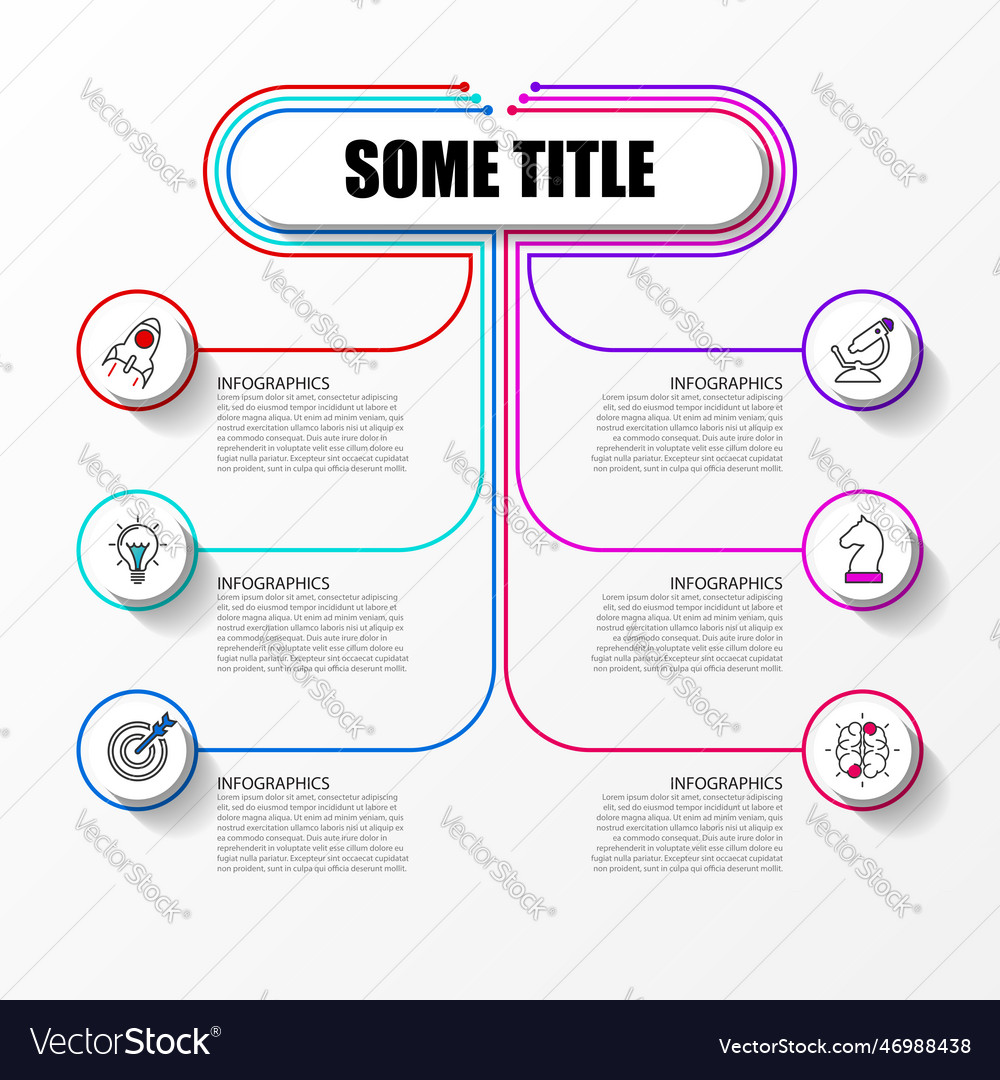 Infographic design template creative concept Vector Image
