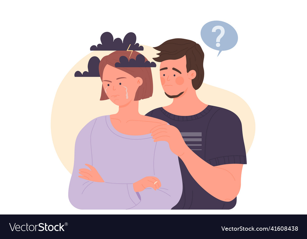 Relationship problems and difficulties Royalty Free Vector