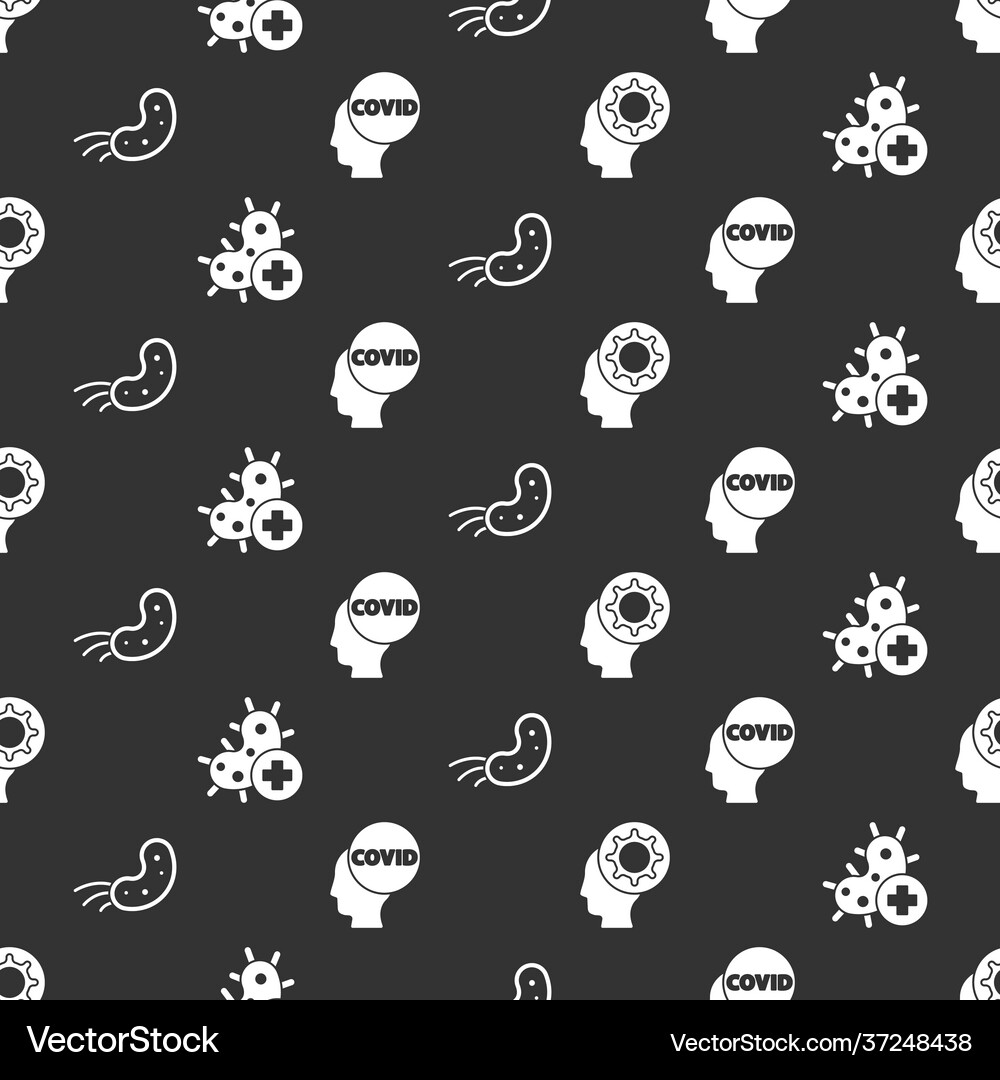 Set human and virus positive virus virus Vector Image