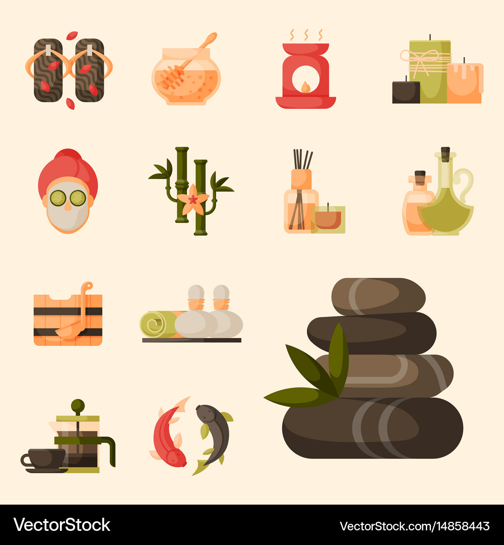 Beautiful woman spa Royalty Free Vector Image - VectorStock