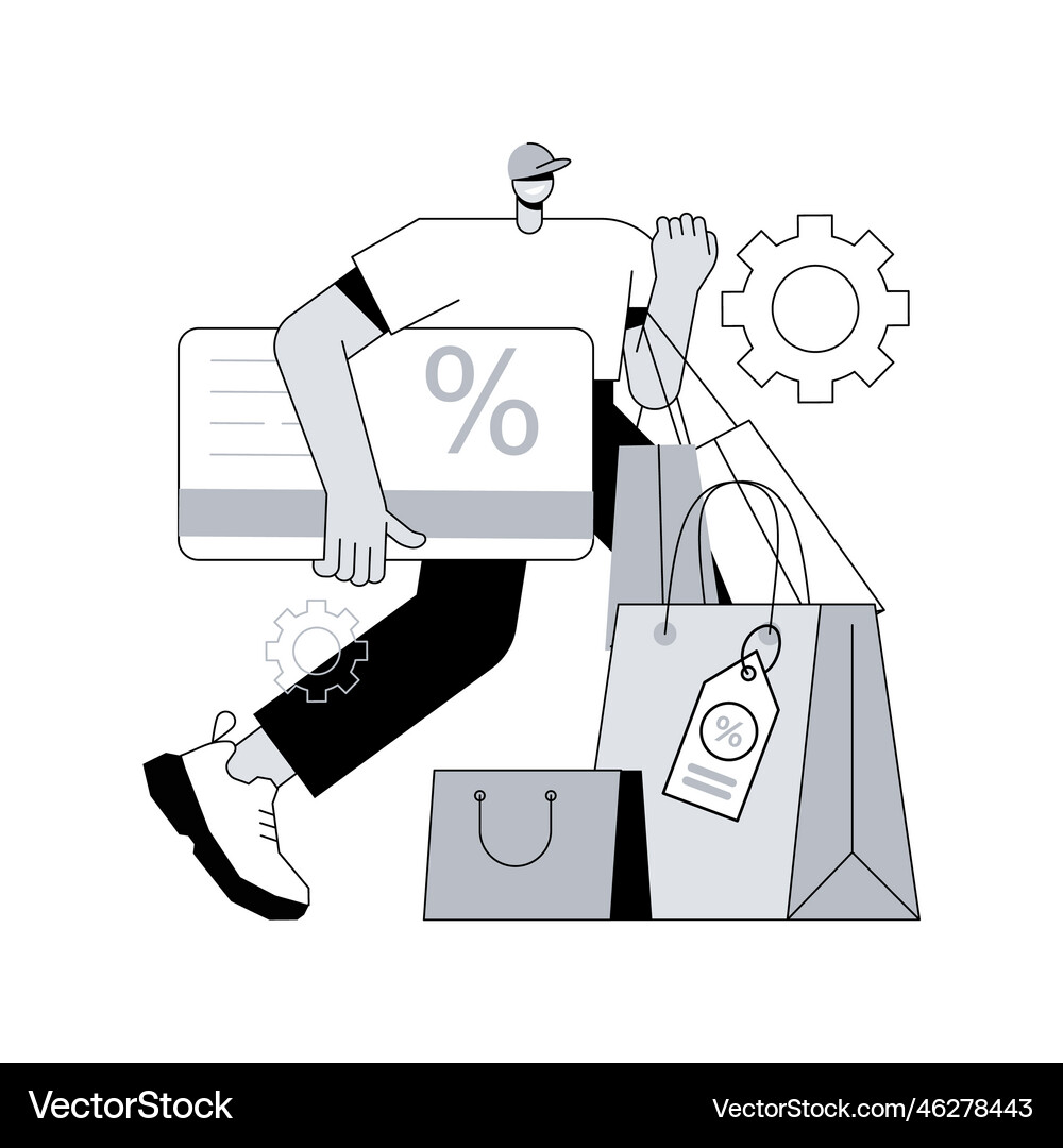Discount and loyalty card abstract concept Vector Image
