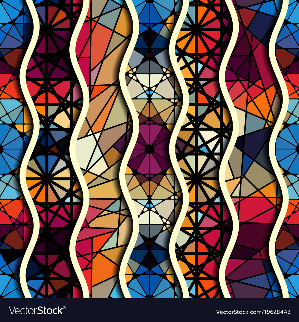 Geometric abstract pattern Royalty Free Vector Image