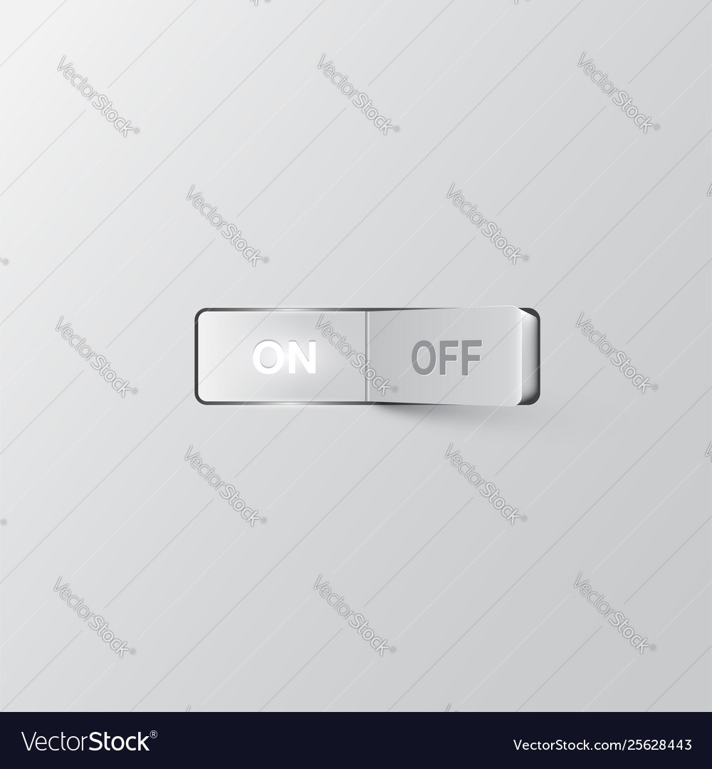 Realistic switch Royalty Free Vector Image - VectorStock