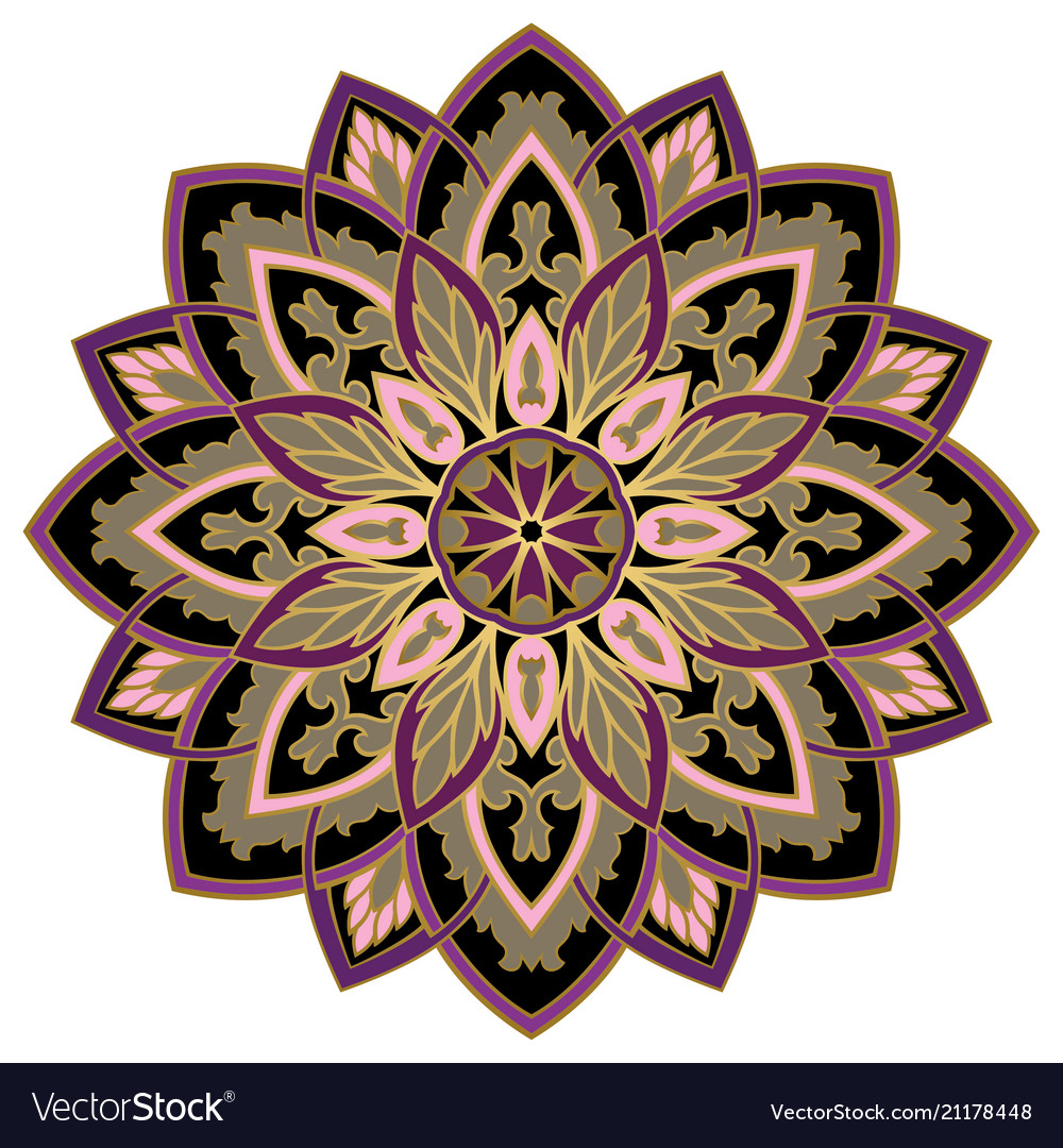 Abstract mandala Royalty Free Vector Image - VectorStock