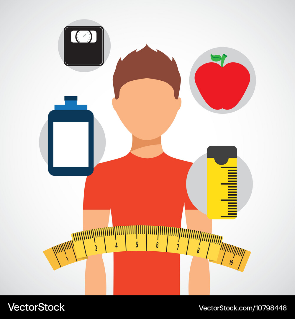 Athlete avatar with sport icon Royalty Free Vector Image