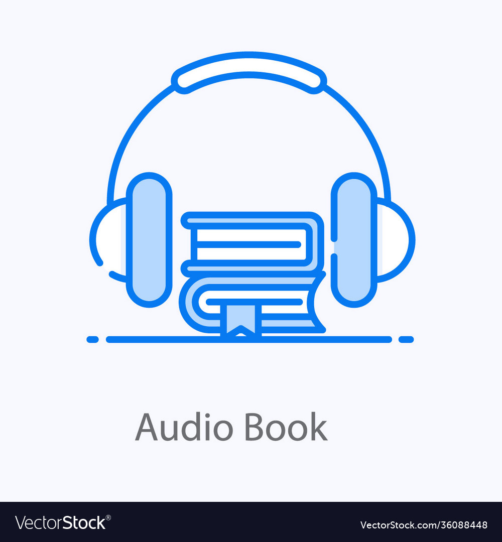 Audio book Royalty Free Vector Image - VectorStock
