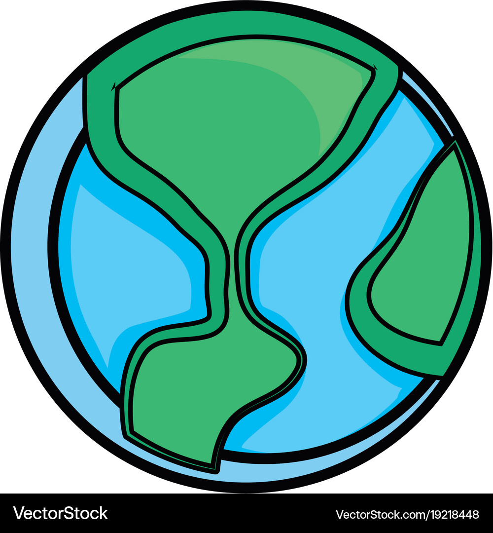 Earth world symbol Royalty Free Vector Image - VectorStock