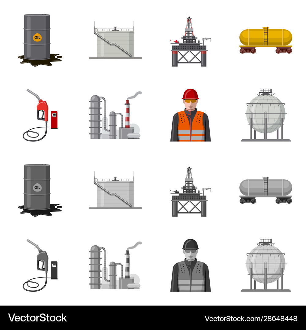 Oil and gas symbol Royalty Free Vector Image - VectorStock