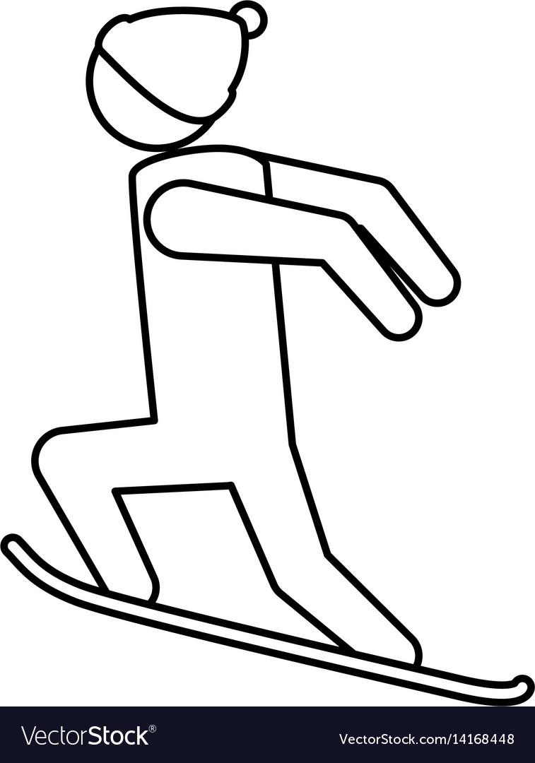 Snowboard sport equipment Royalty Free Vector Image