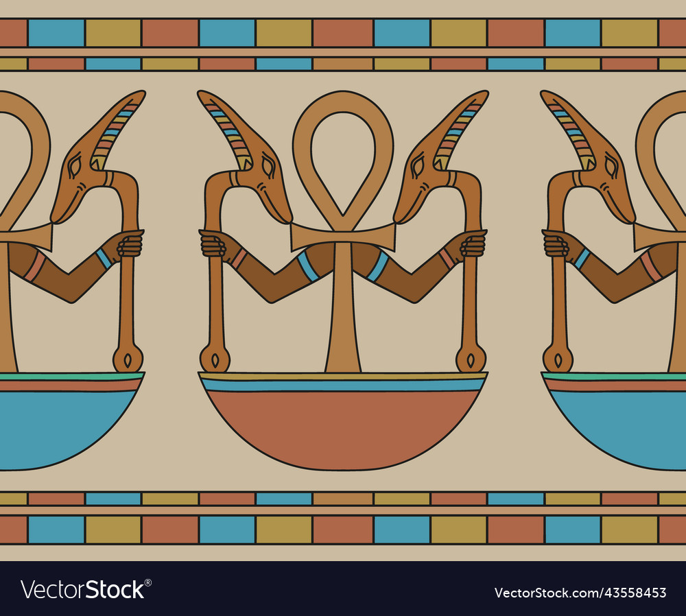 Ancient egyptian drawing Royalty Free Vector Image Ancient egyptian drawing Royalty Free Vector Image