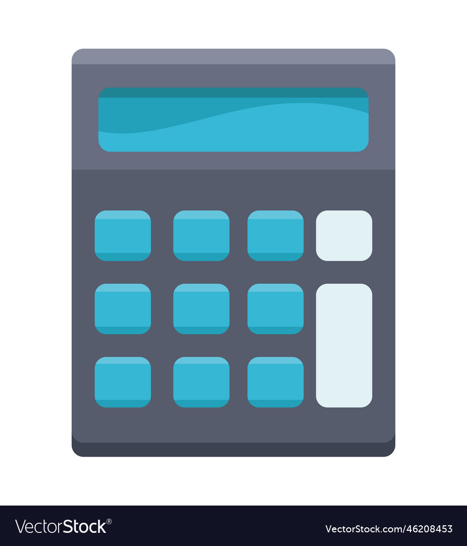 Calculator math device Royalty Free Vector Image