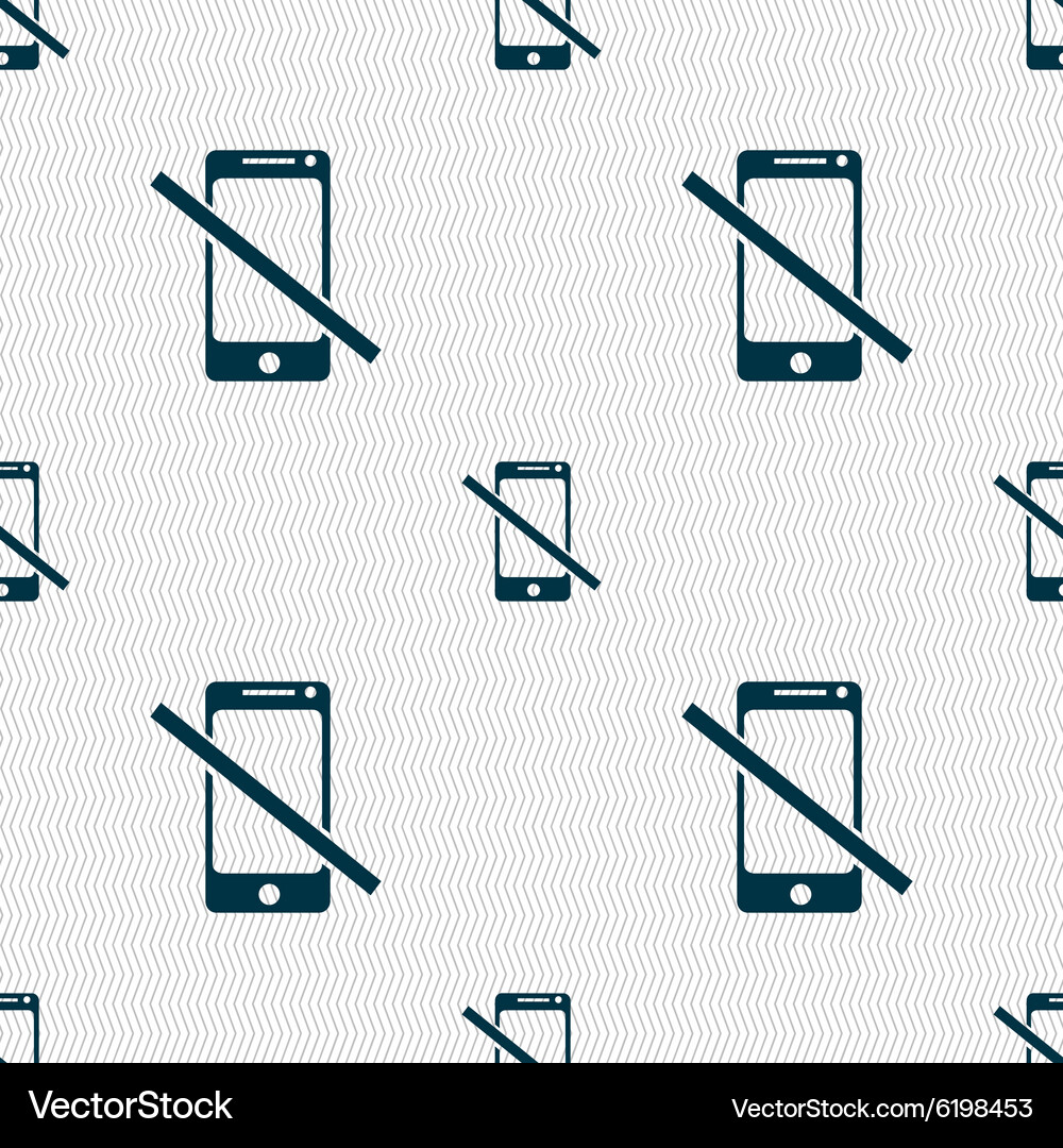 Do not call smartphone signs icon support symbol Vector Image