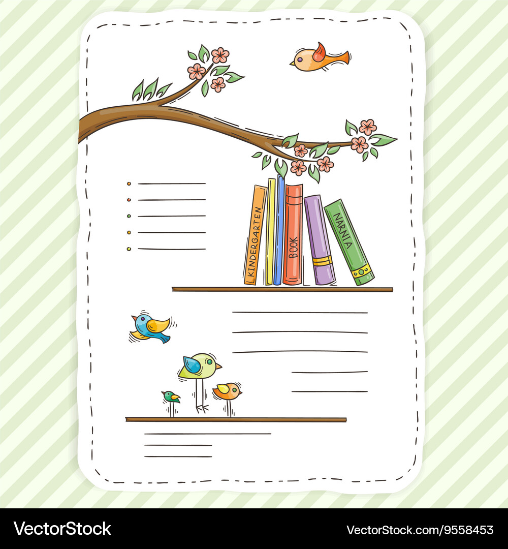 Doodle page for kids and children Royalty Free Vector Image
