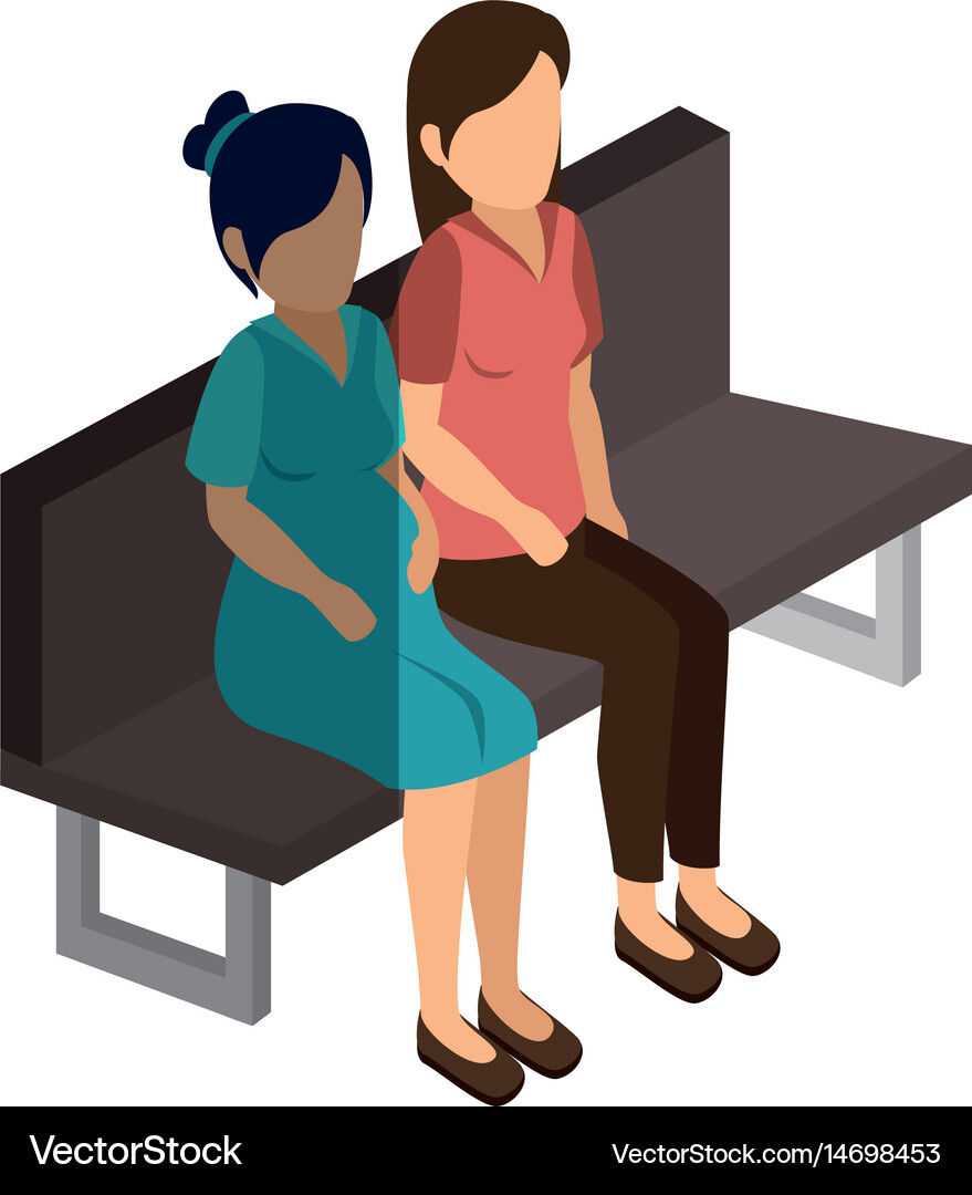 Group of people sitting Royalty Free Vector Image