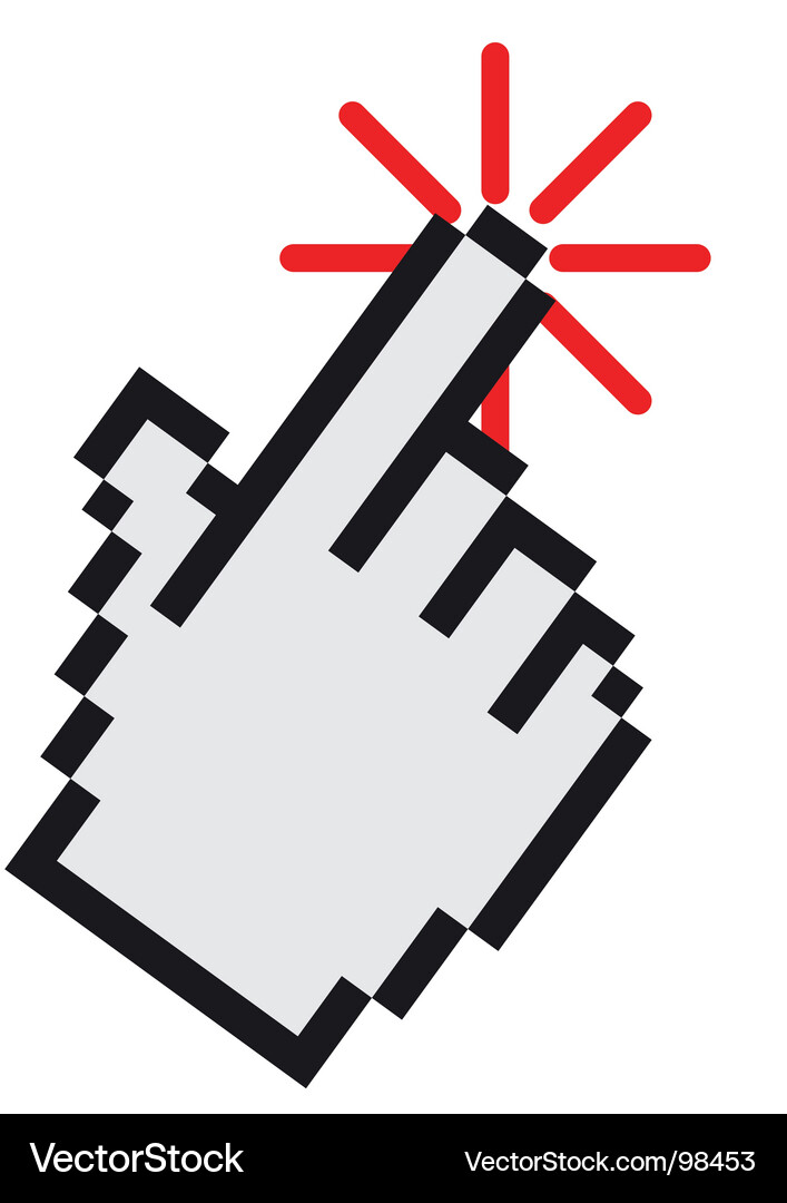 Hand cursor Royalty Free Vector Image - VectorStock