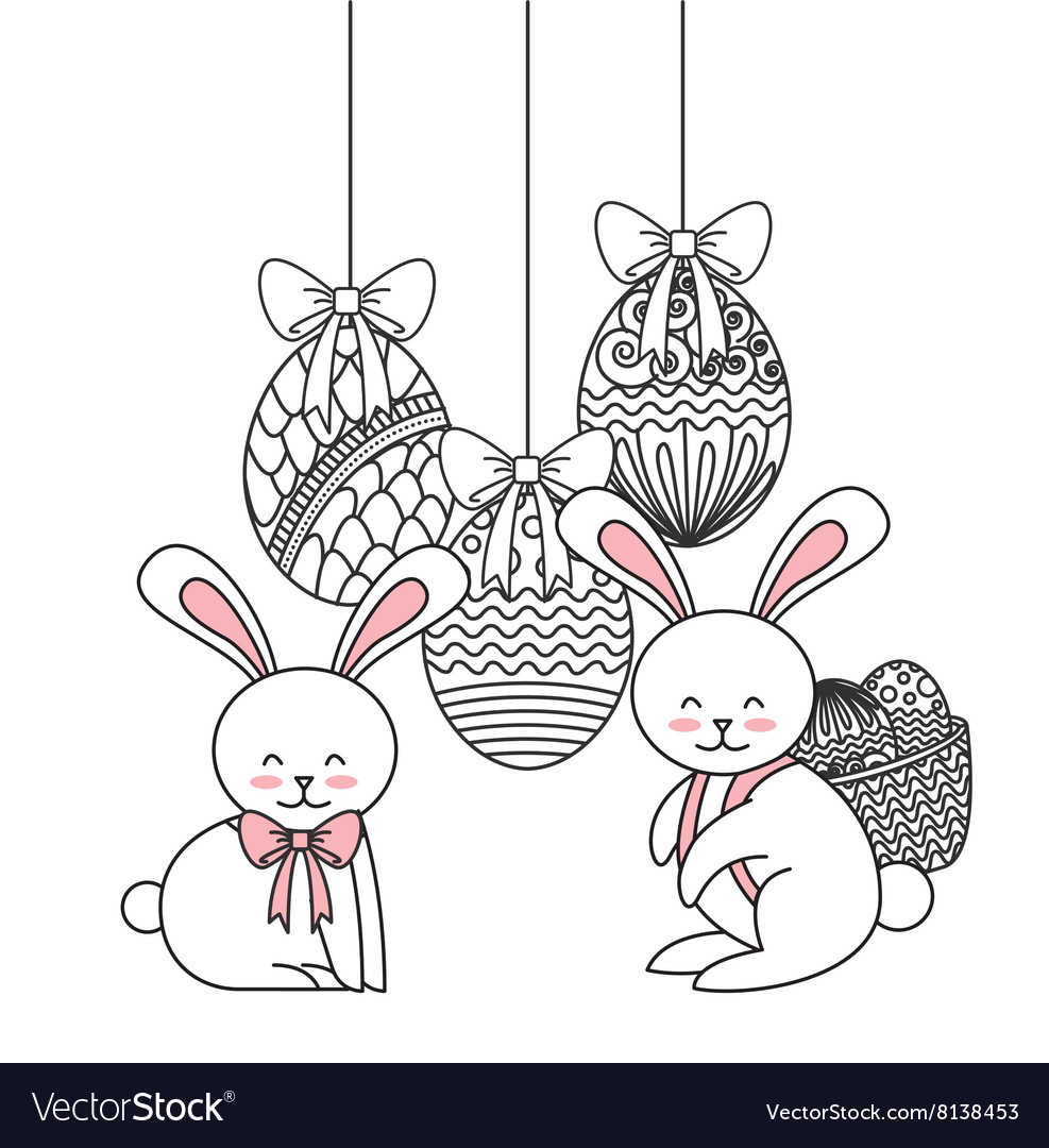 Happy easter design Royalty Free Vector Image - VectorStock